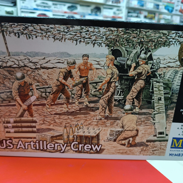 Сборная модель 1:35 Master Box MB3577 Фигуры Артиллерийский расчет, США ...