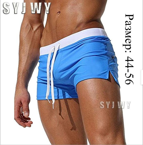 Плавки Мужской SYJYW Капрон небесно-голубой, размер 50 Средняя Китай Пляжный, рост 170-175 ...