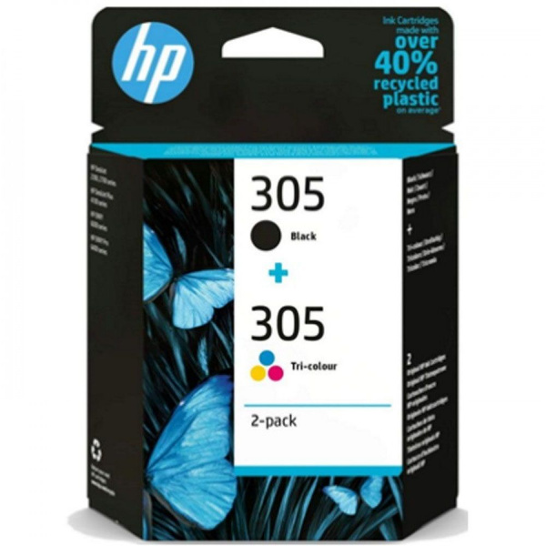 Расходник для печати HP 6ZD17AE, Черный (black), Голубой (cyan), для ...