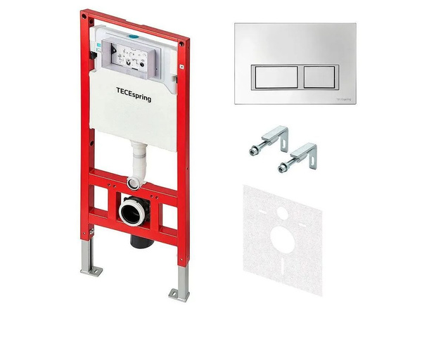 Инсталляция Tece Spring S955201 для унитаза с клавишей смыва Хром глянцевый купить на OZON по ...