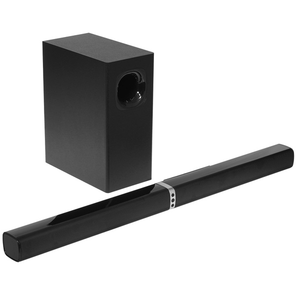 Саундбар Dexp V260 2.1, 120Вт, Пров. саб. Bluetooth, AUX, USB, Оптич. вход, ПДУ, Черный - купить ...