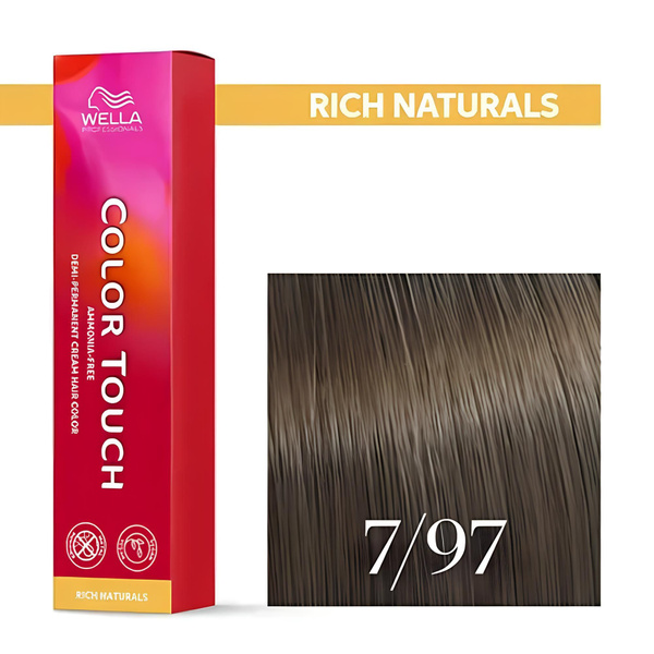 Профессиональная оттеночная краска для волос Wella Color Touch 7/97 ...