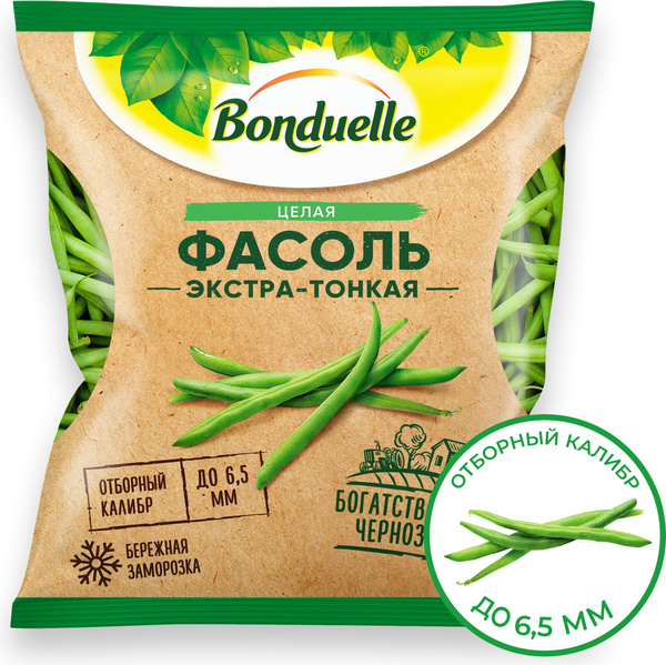 Фасоль фермерская, экстра-тонкая 400 г, замороженная Bonduelle купить на OZON по низкой цене ...