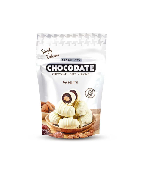 Финики Chocodate с миндалем в белом шоколаде 100 г купить на OZON по ...
