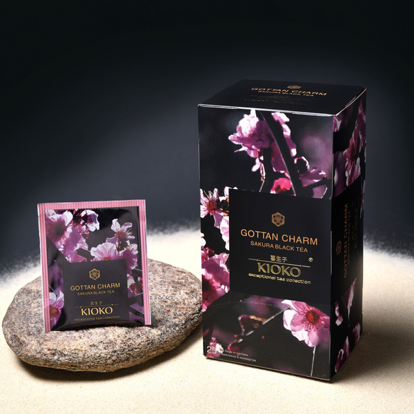Чёрный чай в пакетиках KIOKO Gottan Charm, Premium, 25 шт, с ароматом японской сакуры купить на ...