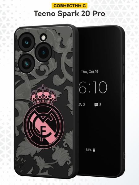 Силиконовый чехол Designoncase для Tecno Spark 20 Pro Техно Спарк 20 Про Логотип с короной