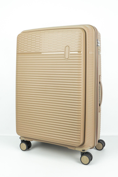 Чемодан Chemodan 360 большой из полипропилена на 4-х съемных колесах с кодовым замком (Edge ...