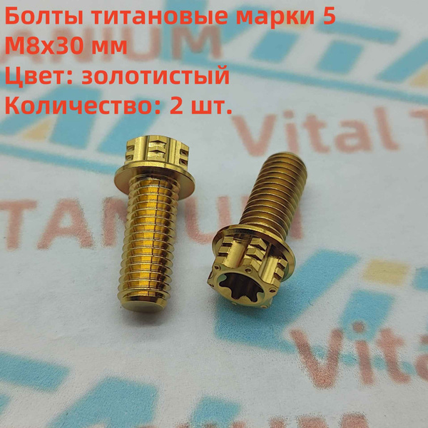 Болт 30 мм, 2 шт. купить на OZON по низкой цене (1762236368)