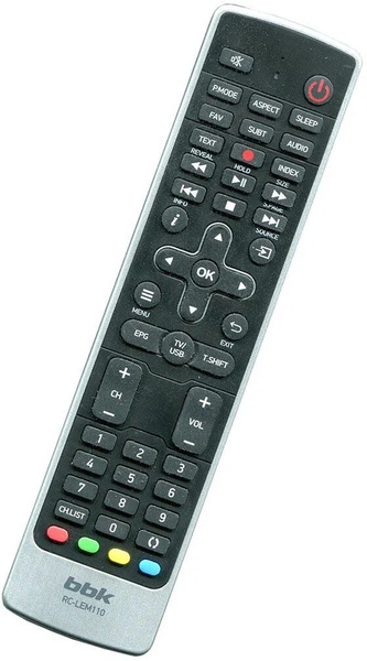 Пульт BBK RC-LEM110 фирменный из комплекта купить на OZON по низкой цене (1760205701)