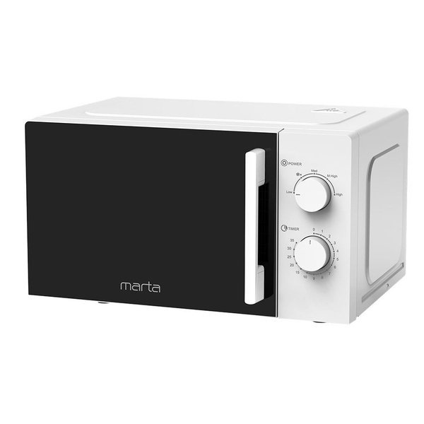 Микроволновая печь MARTA MT-MW4706A микроволновка 23л, 1500 Вт, белый ...