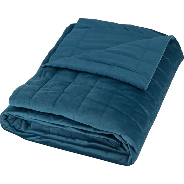 Покрывало Inspire Velvet Etna 220x240 см велюр цвет бирюзовый 240x 220 ...