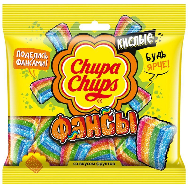 Мармелад Chupa Chups Фансы жевательный с фруктовым вкусом, 150г купить ...
