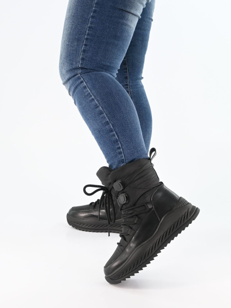 Ботинки Женский Ascalini черный, размер 42 Зима 8 Стандартный средний (до 9 см) Россия купить c ...