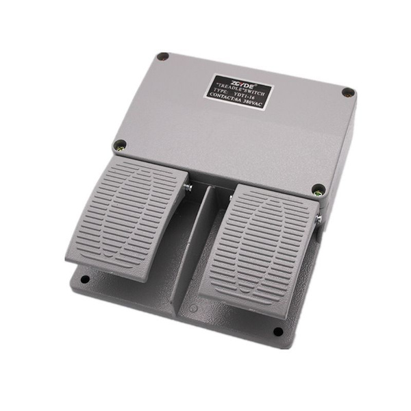 Ножной переключатель YDT1-16-15 алюминиевый корпус серый двойная педаль принадлежности для ...