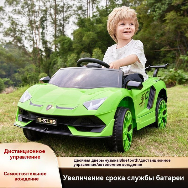 Детский электрический четырехколесный электромобиль от 3 до 6 лет с ...