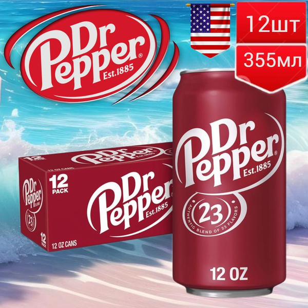 Газированный напиток Dr Pepper 23 / Доктор Пеппер 23 классик США 355мл 12шт купить на OZON по ...