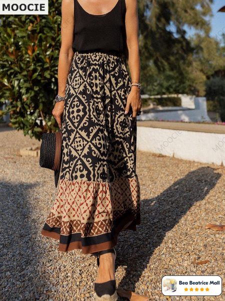 Юбка Женский MOOCIE черный Полиэстер, размер 42 Лето купить c доставкой на OZON по низкой цене ...