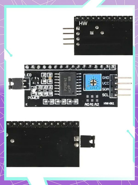 Преобразователи Lcd I2c для дисплеев 1602 2004 и преобразователи для Arduino и модулей Arduino