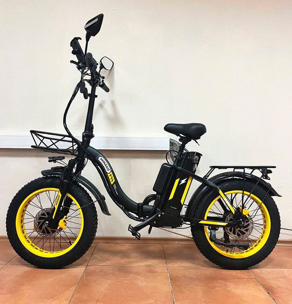 Электровелосипед Minako F11 Pro Dual (полный привод) 2025 года - Желтый обод купить на OZON по ...