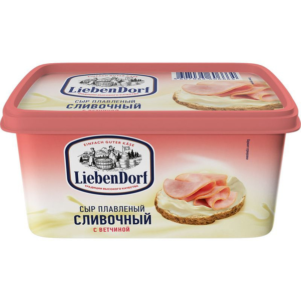Сыр плавленый Liebendorf с ветчиной 55% БЗМЖ 400г купить на OZON по ...