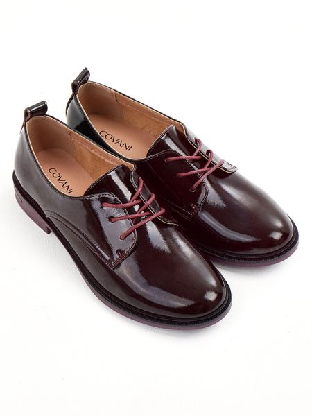 Туфли Женский Covani Кожа натуральная лакированная, размер 36 Стандартный низкий (до 4 см) 8 ...