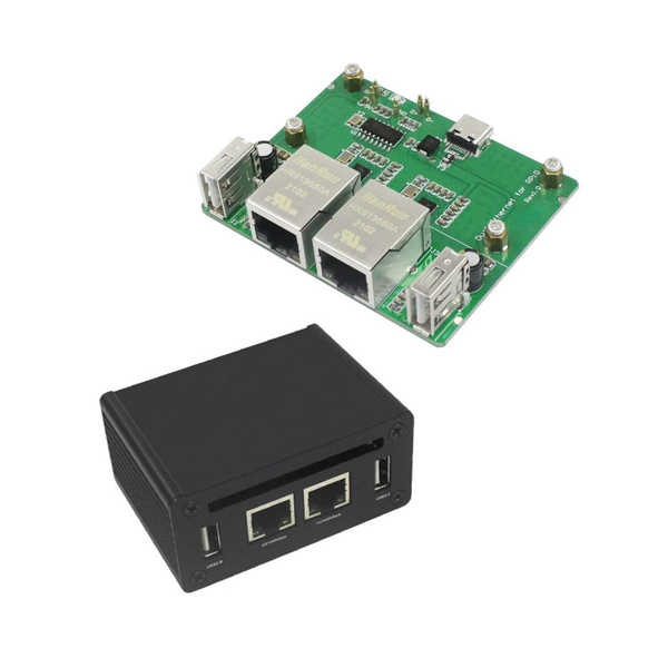 Двойная шляпа Ethernet RJ45 MyPads для Raspberry Pi Zero мощностью 2 Вт ...