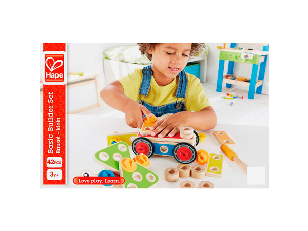 Конструктор деревянный HAPE Базовый 42 элемента E3080_HP купить на OZON по низкой цене (1865623838)