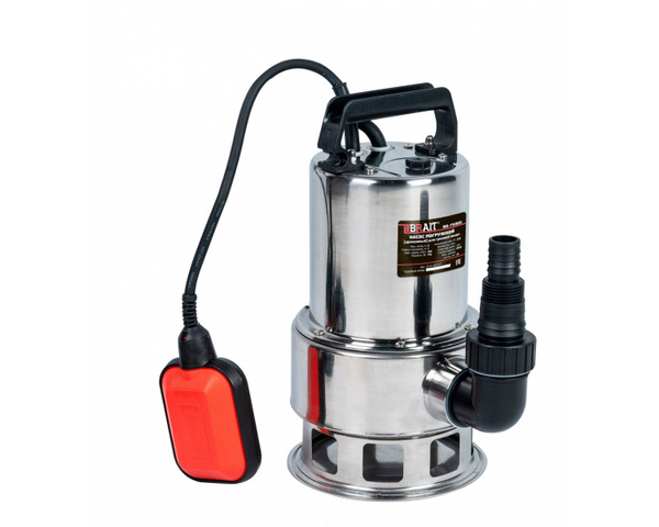 Насос дренажный погружной BRAIT ND-750DS (200л/м; 750Вт; до 35мм; макс.напор 8м; для грязной ...