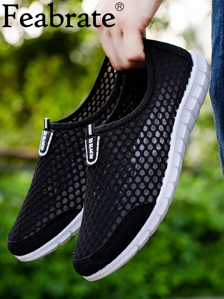 Кроссовки Мужской Feabrate Синтетическая дышащая сетка, размер 44 На любой сезон Без застёжки ...