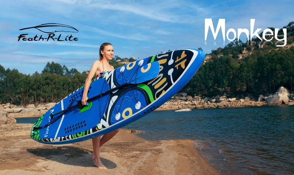 SUP Board надувной Funwater Monkey двухслойный, 350 х 84 х 15 см купить ...
