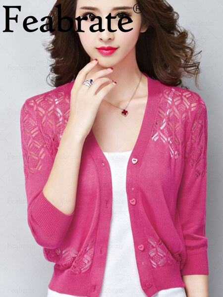 Пуловер Женский Feabrate пыльная роза Терилен, размер 48 Пуговицы Аппликация облегающий Средний ...