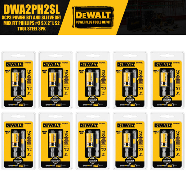 DEWALT DWA2PH2SL Набор бит и гильз XCP3 Power Max Fit Phillips #2 S X 2 ...