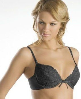 Бюстгальтер Женский Milavitsa, размер 75C черный Беларусь Крючки Ленты декоративные, Кружево ...