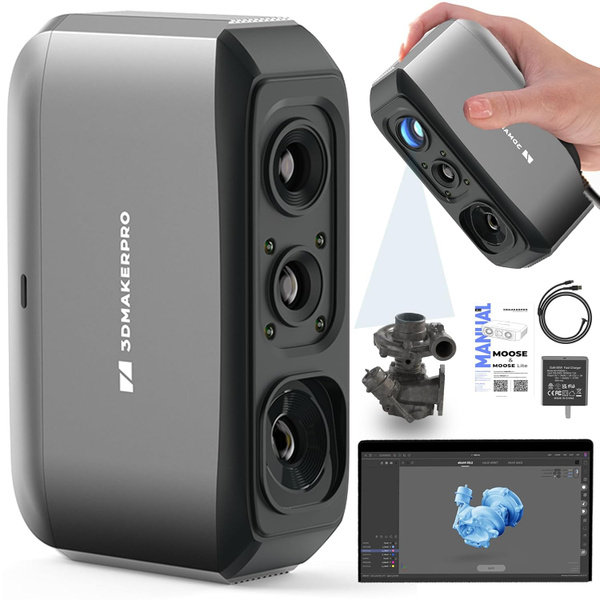 Портативный 3D-сканер 3D Maker pro Moose Lite для 3D-печати, сканер аксессуаров для 3D-принтеров ...
