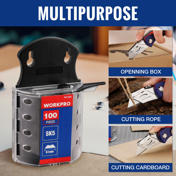 WORKPRO 100-Pack SK5 Лезвия для универсальных ножей купить на OZON по низкой цене (1972284291)