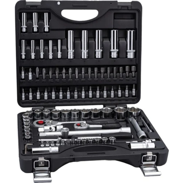 Набор инструментов FORCE 94 предмета с универсальными 6-гранными головками для целых и сорванных ...