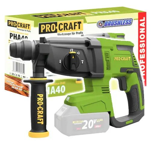 Аккумуляторный перфоратор Procraft PHA40 (без АКБ и ЗУ) купить на OZON по низкой цене (1939783582)