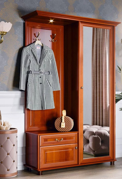 MEB1 Прихожая с зеркалом Ширина 1252 мм Пегас купить на OZON по низкой ...