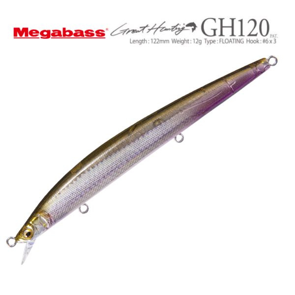 Воблер Минноу (Minnow) MEGABASS GH120 купить c доставкой на OZON по низкой цене (1967530799)