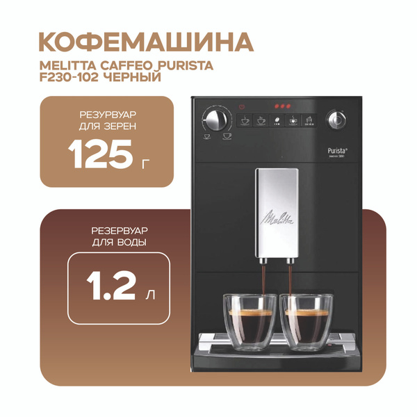 Кофемашина Melitta Caffeo Purista F230-102 черный купить на OZON по ...