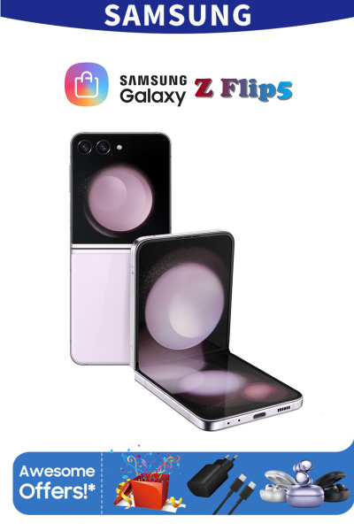 Смартфон Samsung Оригинальные Galaxy Z Flip5/KR 512 ГБ 8 ГБ Фиолетовый 6.7 OLED/AMOLED SM-F731N ...