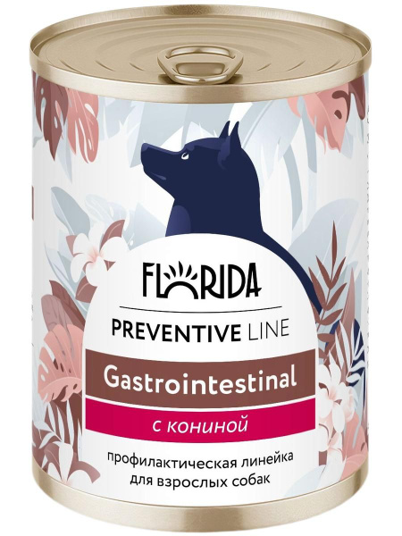 Florida Dog Preventive Line Gastrointestinal с кониной Консервы / корм ...