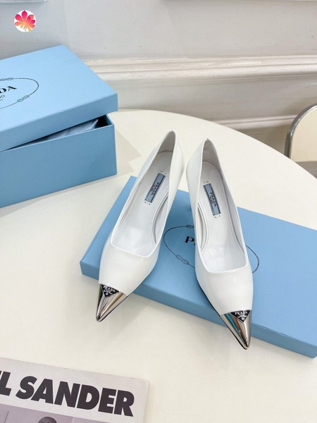 Туфли Женский Prada Натуральная кожа размер 40 Шпилька лодочки Великобритания Без застёжки