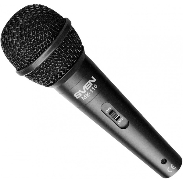 Sven Микрофон для живого вокала MK-110, черный купить на OZON по низкой цене (1997920211)