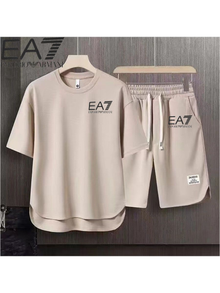 Костюм спортивный Мужской EA7 абрикосовый, размер 50, 52 Лето купить c доставкой на OZON по ...