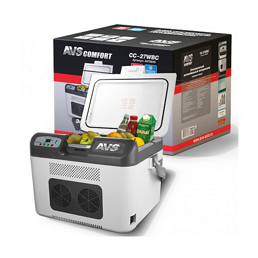 Холодильник автомобильный 27л, программное цифровое управление,12V/24V/220V (CC-27WBC) AVS ...