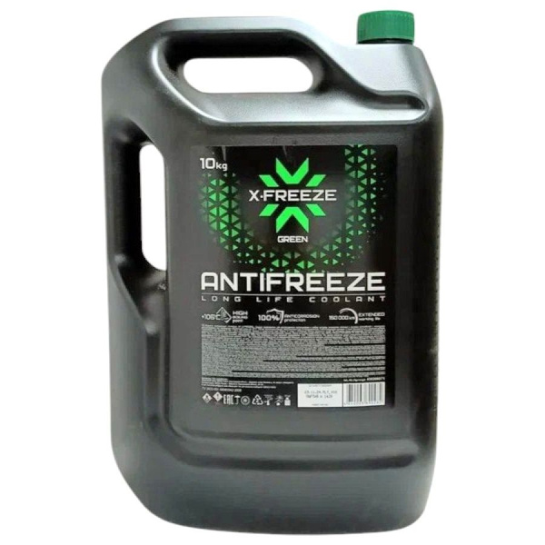 Антифриз X-FREEZE, цвет зеленый, G11, 10л, готовый к использованию купить на OZON по низкой цене ...