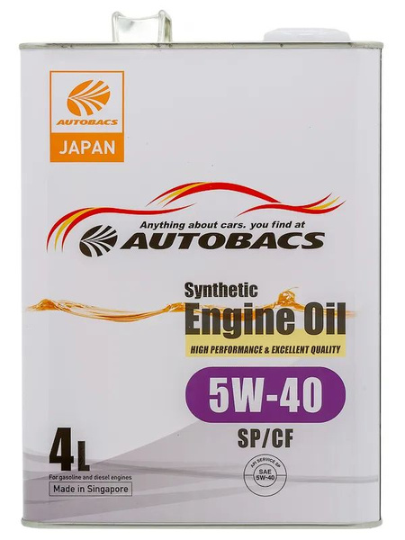 Масло моторное Autobacs engine oil synthetic 5W-40 Синтетическое 4 л ...