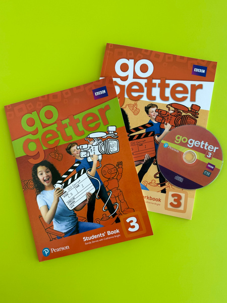 Комплект Go Getter 3: Students' Book + WorkBook (учебник и рабочая тетрадь, 2 книги) + CD-диск ...