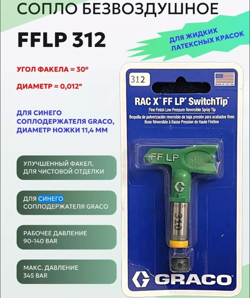 Держатель насадки Graco XHD-TX 315-861 специальная безвоздушная ...